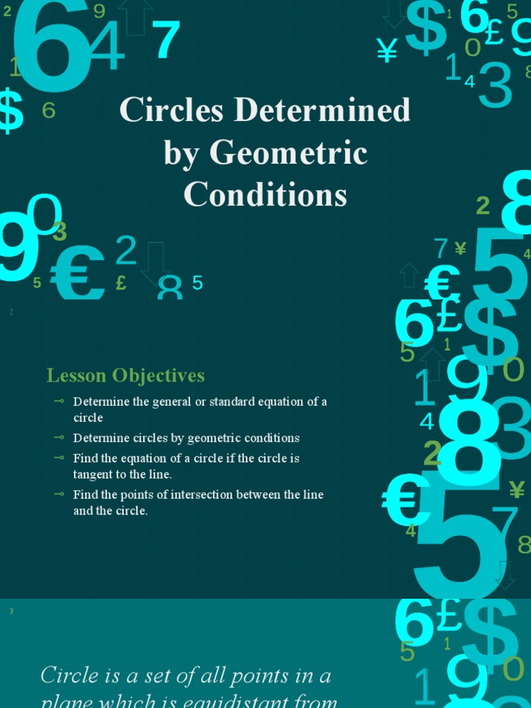 The Circles Determined by Geometric Conditions | PDF | Circle | Tangent