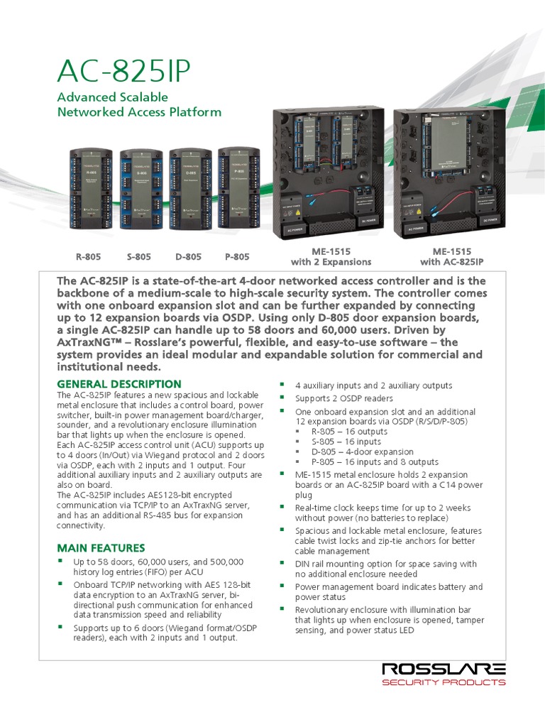 AC-825 - Datasheet - EN | PDF | Transmission Control Protocol ...