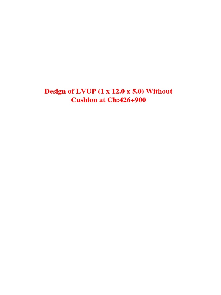 Lvup - 1 X 12 X 5 - Without Fill | PDF | Classical Mechanics | Civil ...
