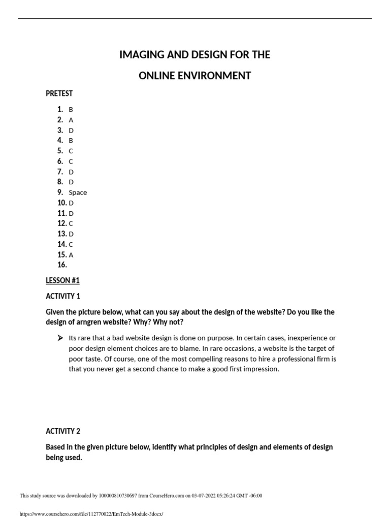 EmTech Module 3 | PDF | Display Resolution | Pixel