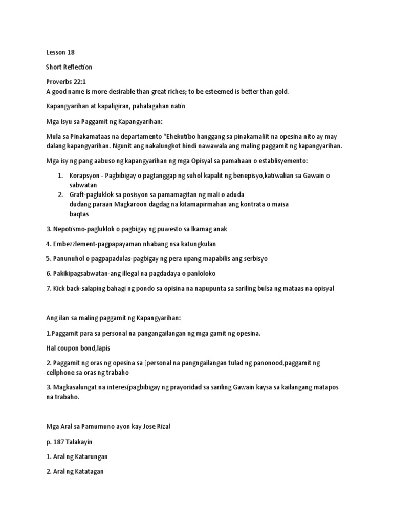 Lesson 18 | PDF