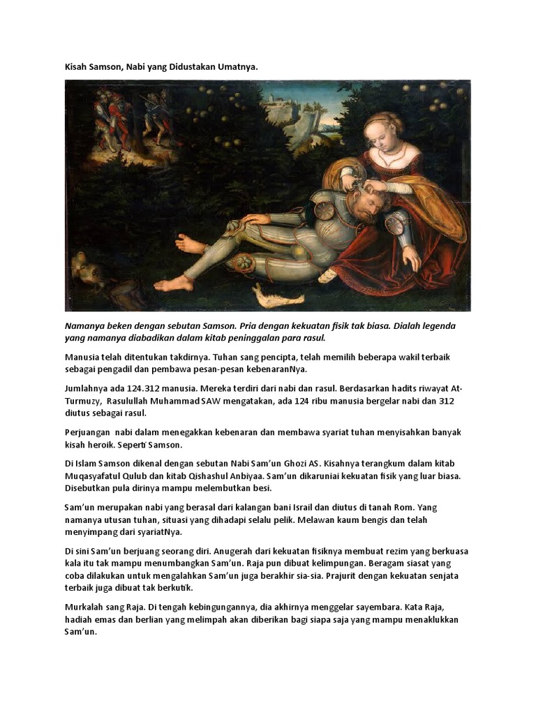 Kisah Samson, Nabi Yang Didustakan Umatnya - Lontar | PDF | Sejarah