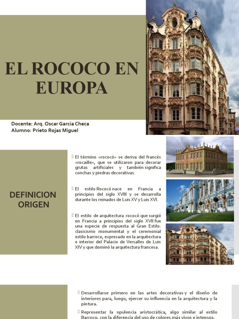 Rococo en Europa | Descargar gratis PDF | Barroco | Las artes