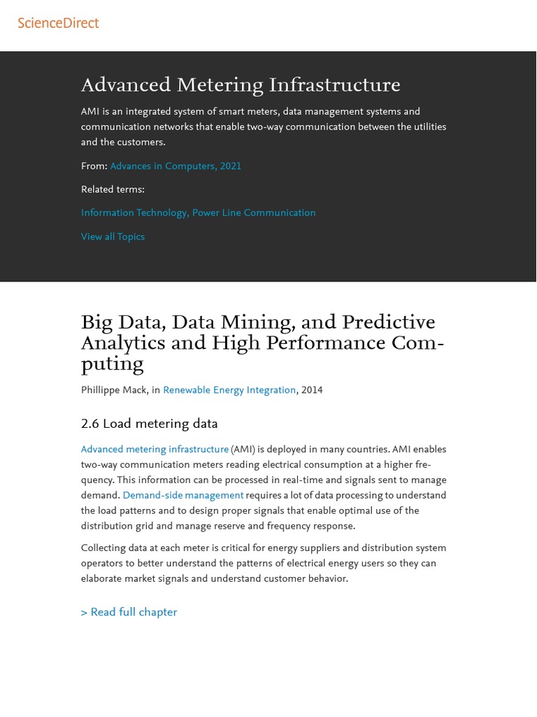 Ami Technology Pdf Smart Grid Electrical Grid