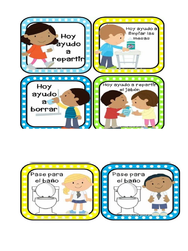 Pase para El Baño y Gafets de Ayuda | PDF