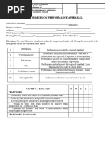 Work Immersion Evaluation Form | PDF | Change | Applied Psychology