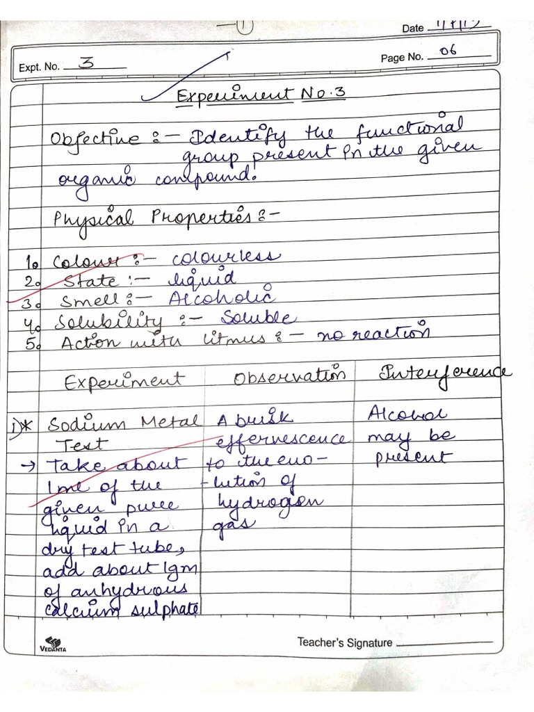 Chemistry Lab Manual Work | PDF