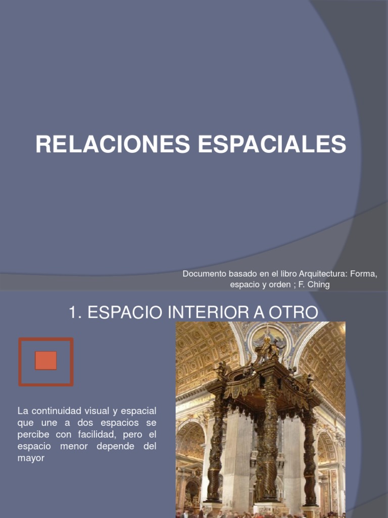 RELACIONES ESPACIALES - FORMA ESPACIO Y ORDEN - Paco Melo | PDF