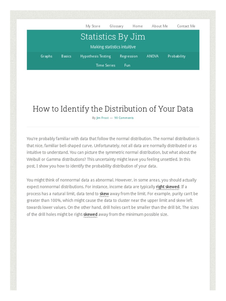 Statistics by Jim: How To Identify The Distribution of Your Data ...