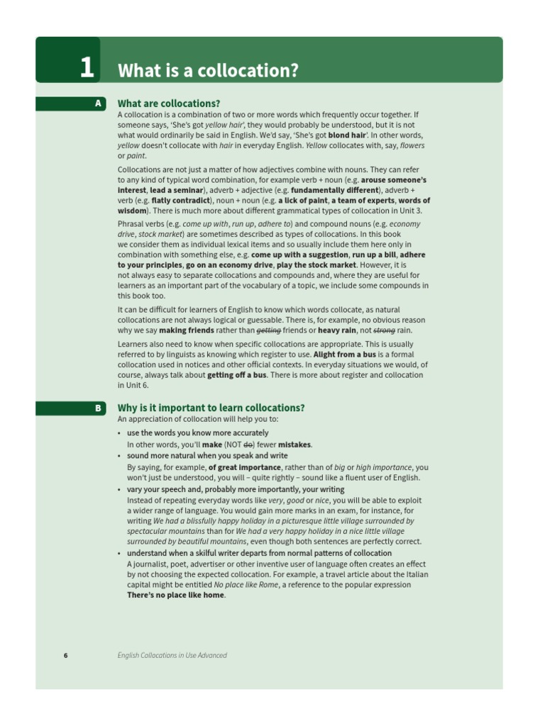 Collocations in Use | PDF