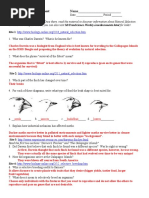 Beaks of Finches Lab Answer Key | PDF | Adaptation | Natural Selection
