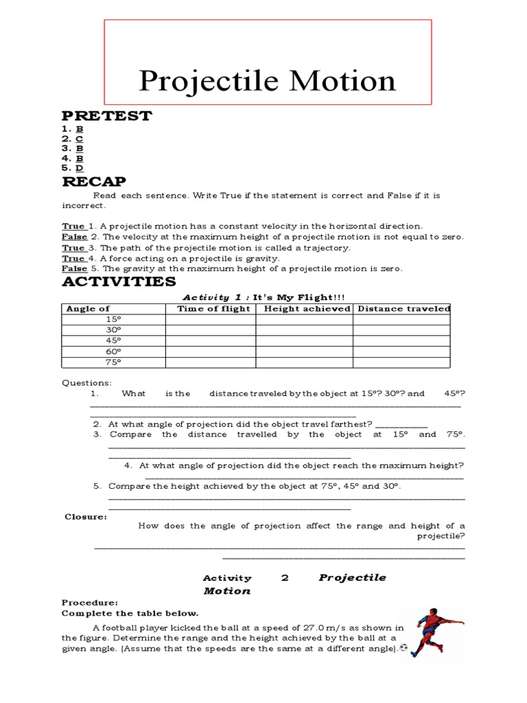 Projectile Motion Guide | PDF | Projectiles | Physical Phenomena