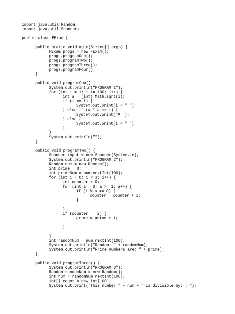 Java Programming Exercises | PDF | String (Computer Science) | Computer Engineering