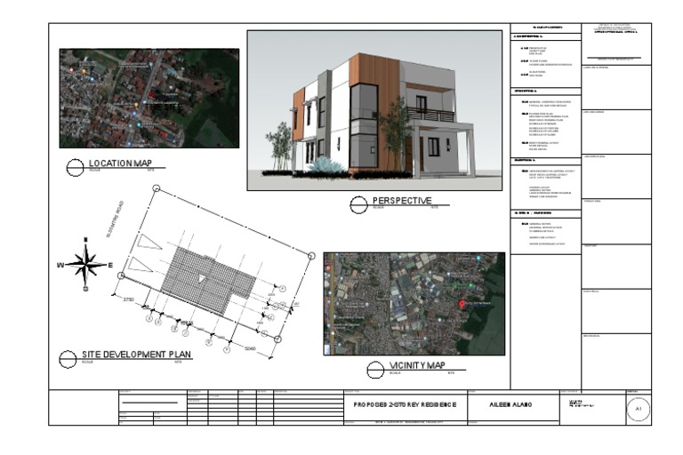 The Site: Proposed 2-Storey Residence Aileen Alano | PDF | Building ...