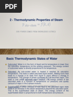 Saturated Steam Properties by Pressure | PDF | Steam | Evaporation
