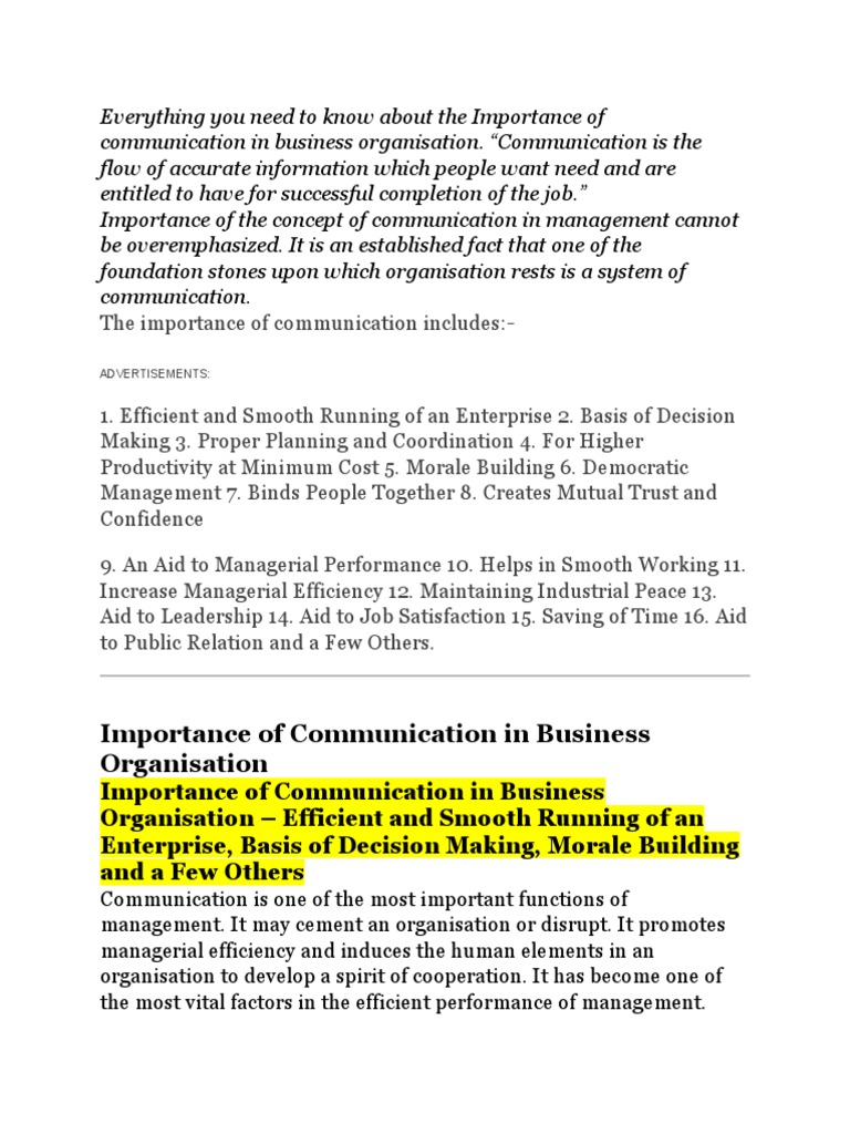 Everything You Need To Know About The Importance of Communication in ...
