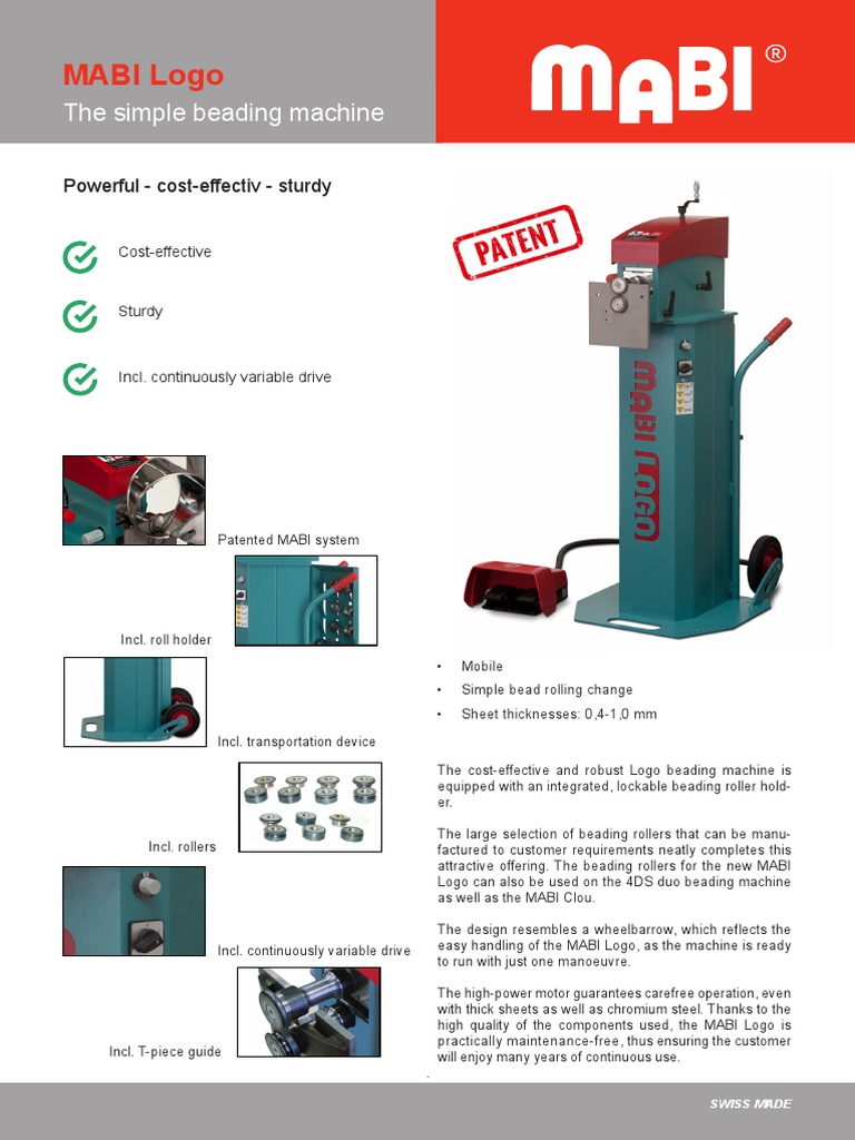 MABI Logo: The Simple Beading Machine | PDF | Manufactured Goods