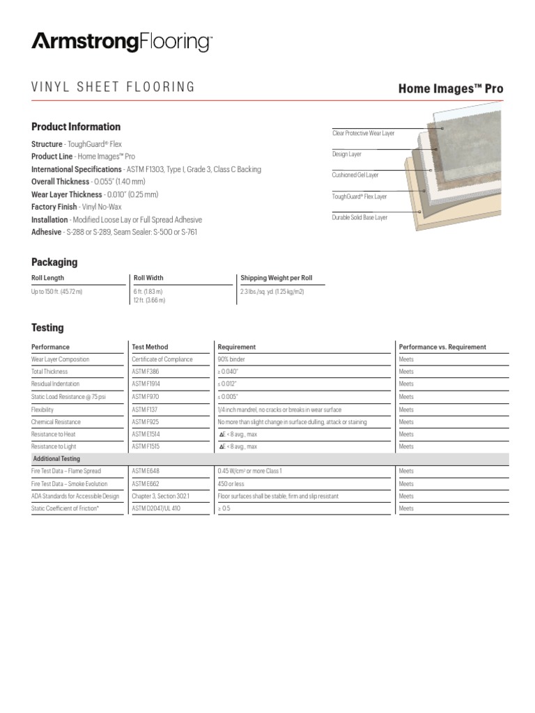 Vinyl Sheet Flooring: Product Information | PDF | Flooring | Polyvinyl ...