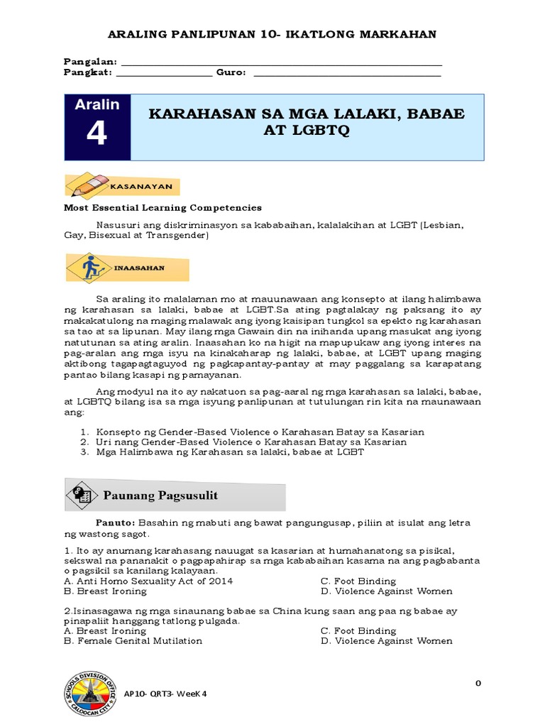 AP 10 Q3 Week 4 | PDF