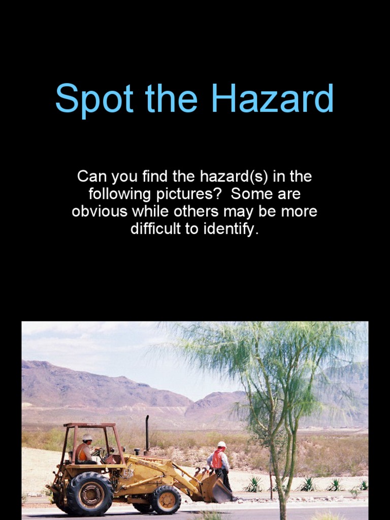 Spot The Hazard | PDF