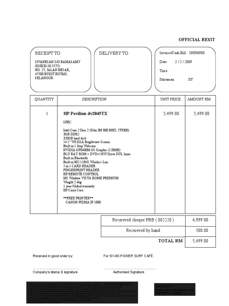 Invoice | PDF