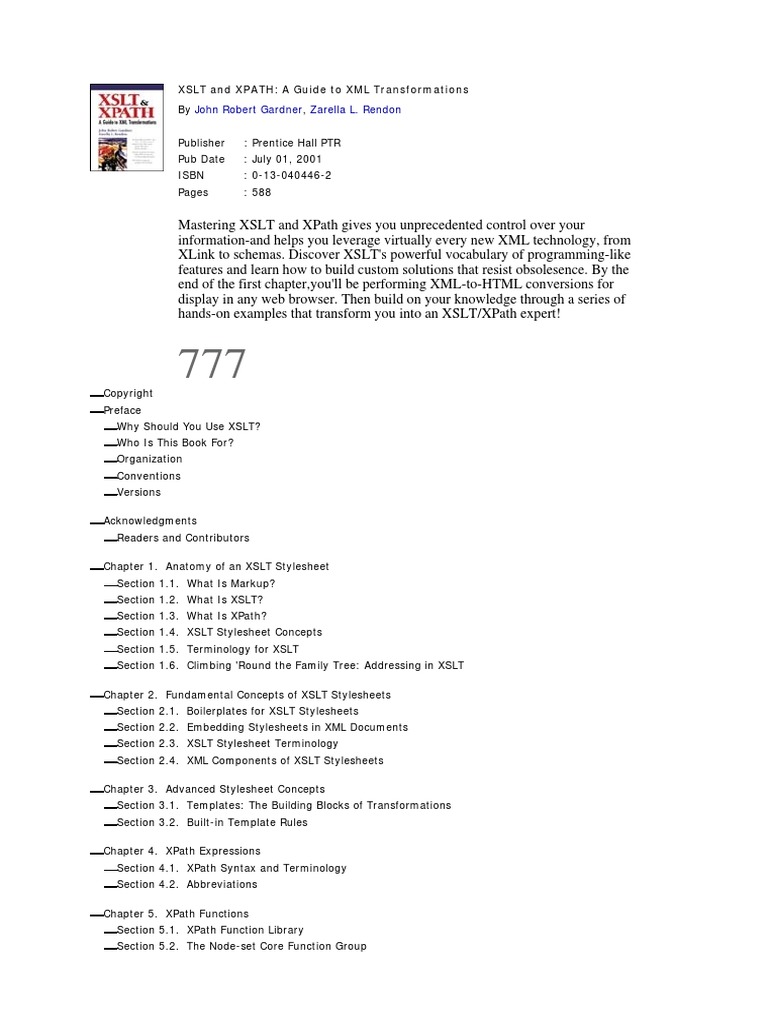 (Ebook) XML - XSLT and Xpath - A Guide To XML Transformations ... (Ebook) XML - XSLT and Xpath - A Guide To XML Transformations ...