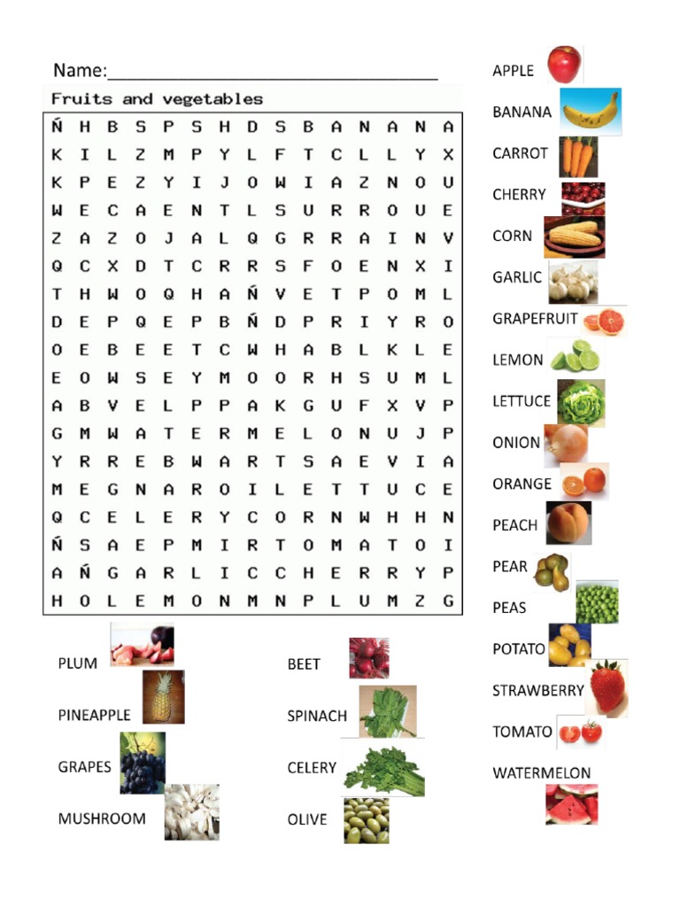 Fruits and Vegetables Primary | PDF