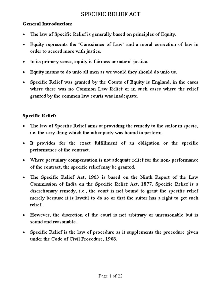 SRA Notes Final | PDF | Injunction | Lawsuit