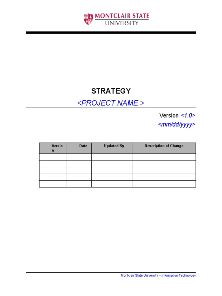 Test Strategy Template v1.0 | PDF | Software Testing | Computing