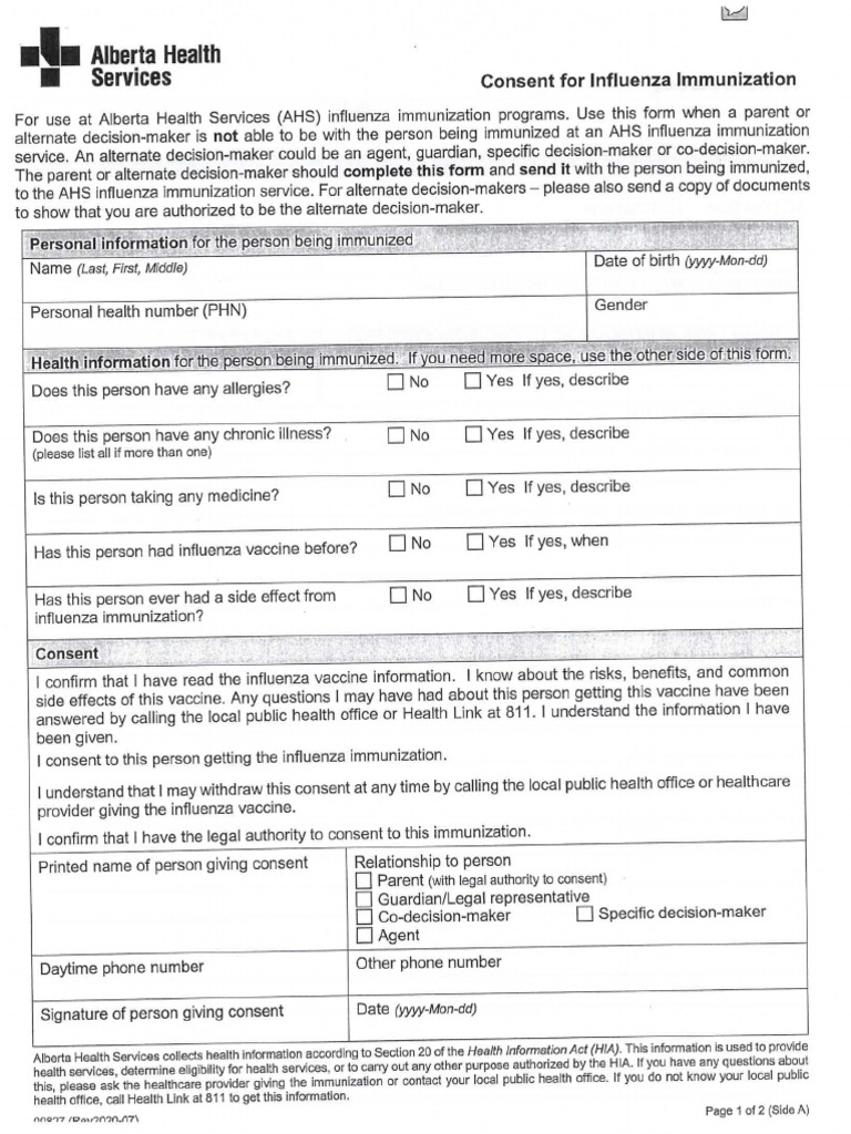 Immunization Forms | PDF