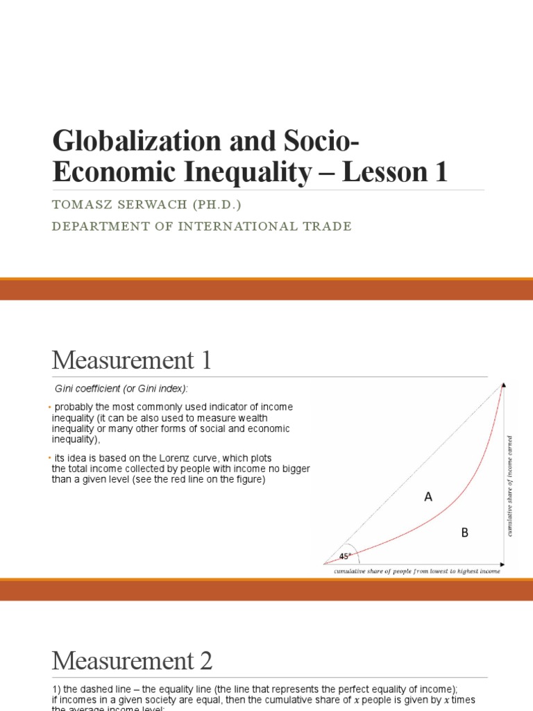 Globalization and Socio-Economic Inequality - L1 | PDF | Gini ...