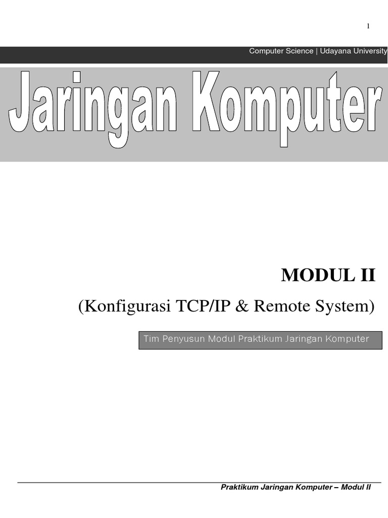 Konfigurasi TCP/IP dan SSH Remote Access | PDF