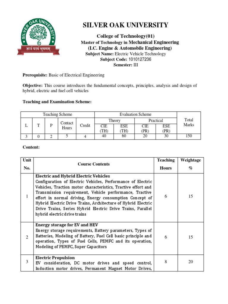 Electric Vehicle Technology | PDF