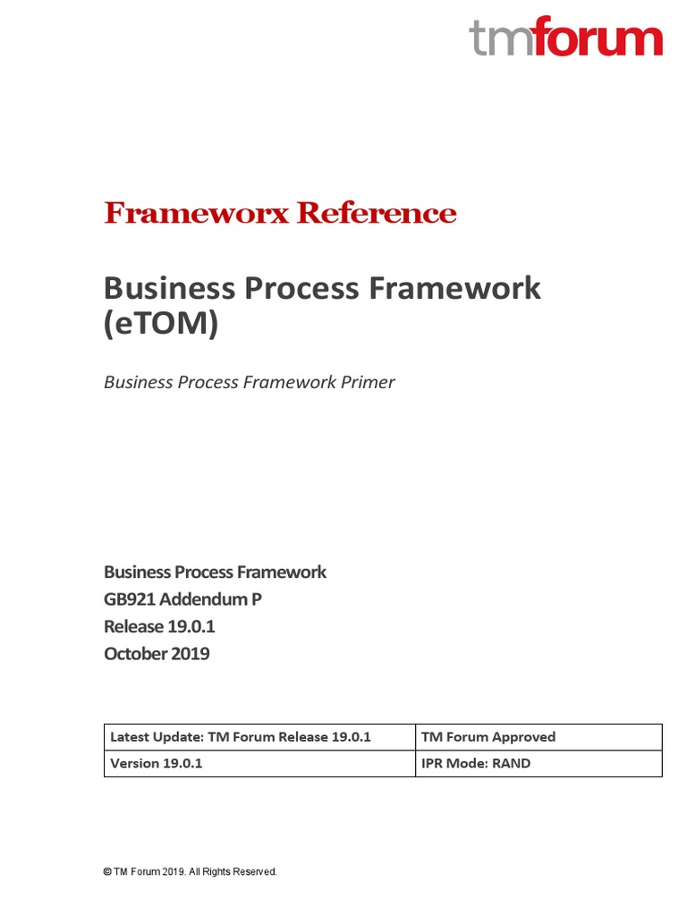 GB921P Process Framework Primer R19.0.1 | PDF | Business Process ...