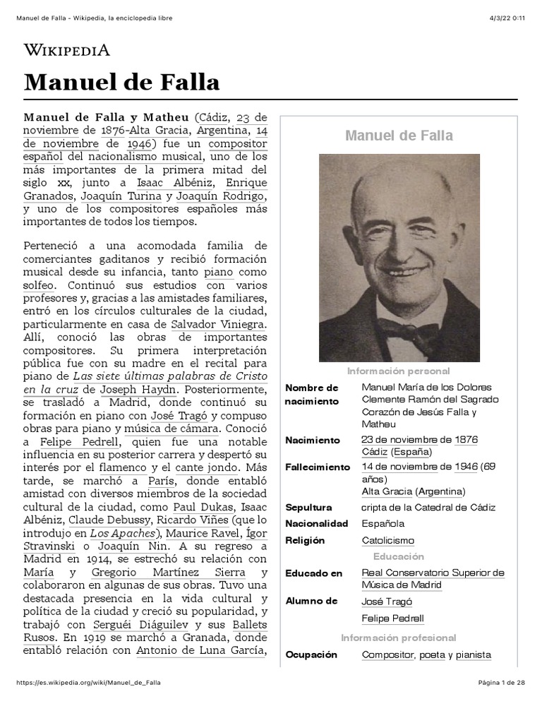 Manuel de Falla | PDF