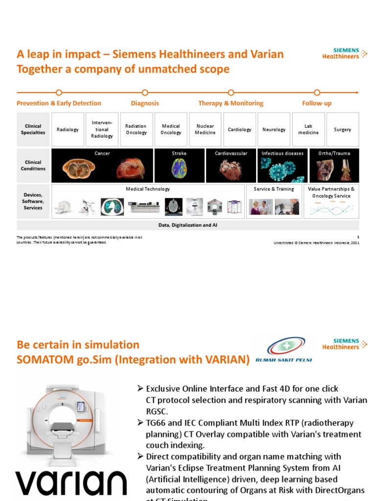 Siemens CT Simulator and Varian Linac | PDF | Ct Scan | Radiation Therapy