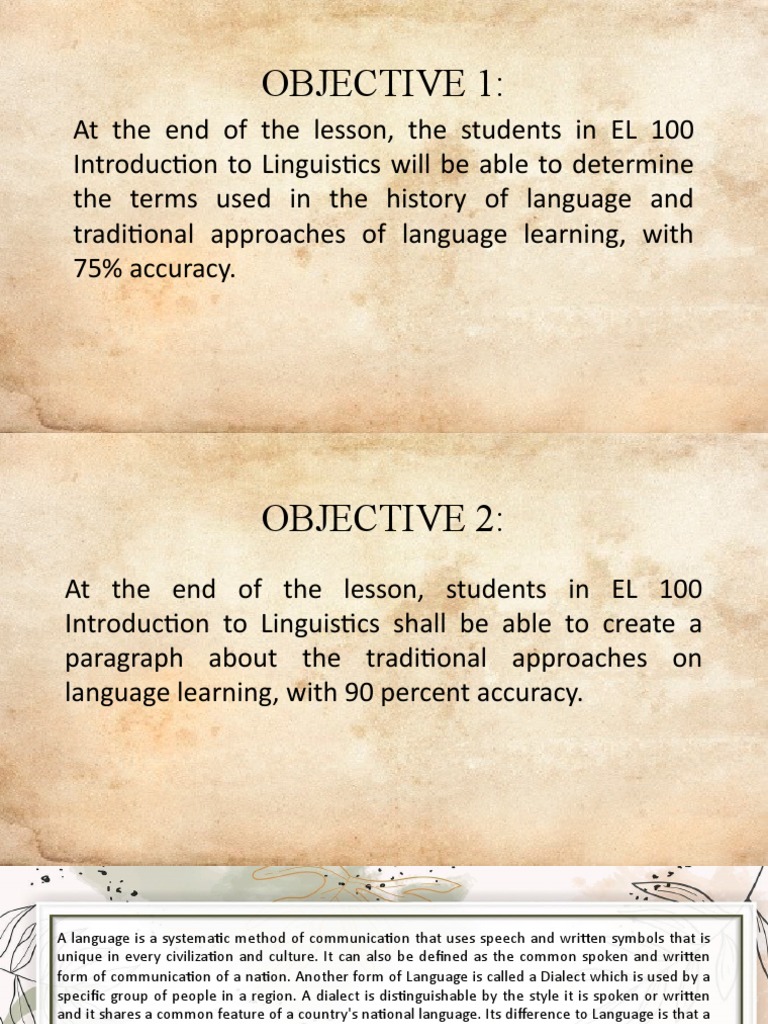 General Overview of Language - PPT | PDF | English Language | Grammar