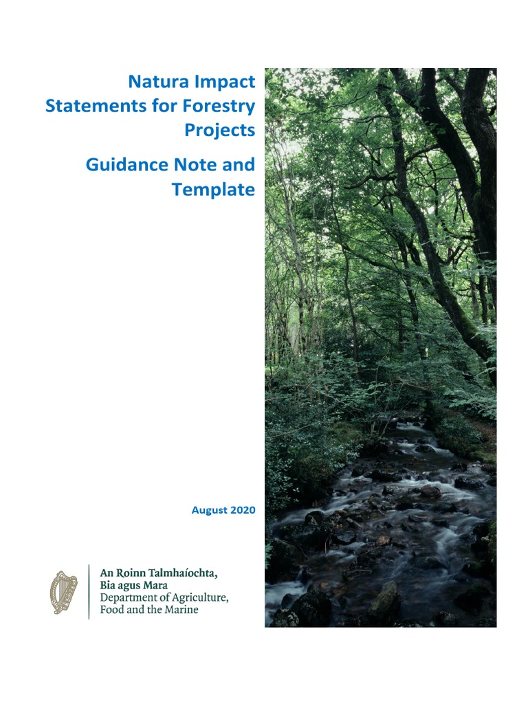 Natura Impact Statements For Forestry Projects Guidance Note and ...