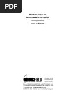 Brookfield Spindles Brochure | PDF | Shear Stress | Viscosity