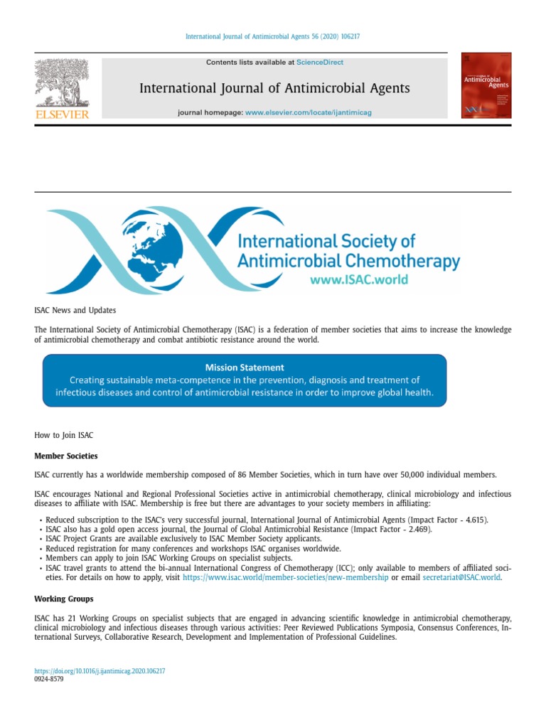 International Society of Antimicrobial Chemoth - 2020 - International ...