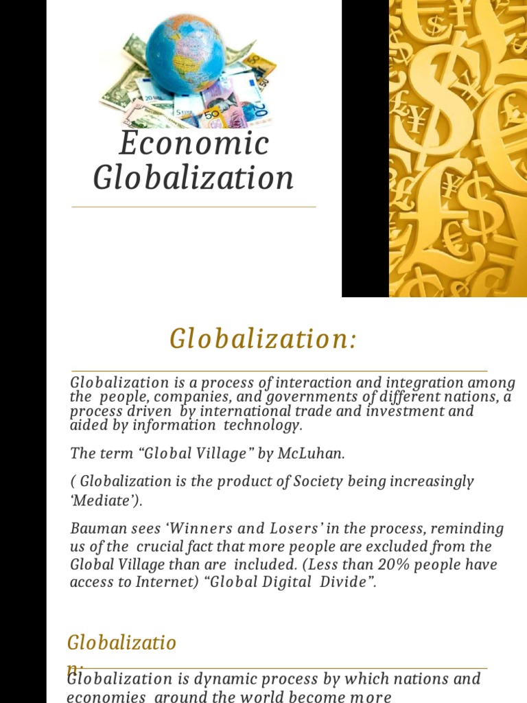 TCW Economic Globalization (4 Files Merged) | PDF | Economics | Market ...