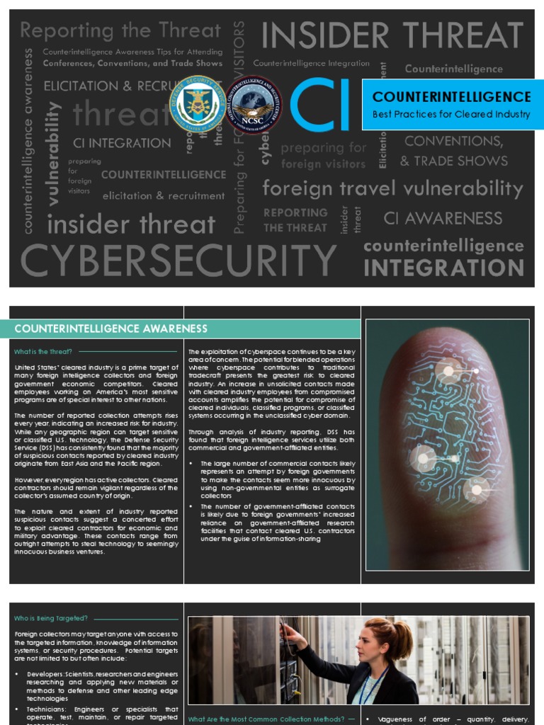 Counterintelligence: Best Practices For Cleared Industry | PDF ...