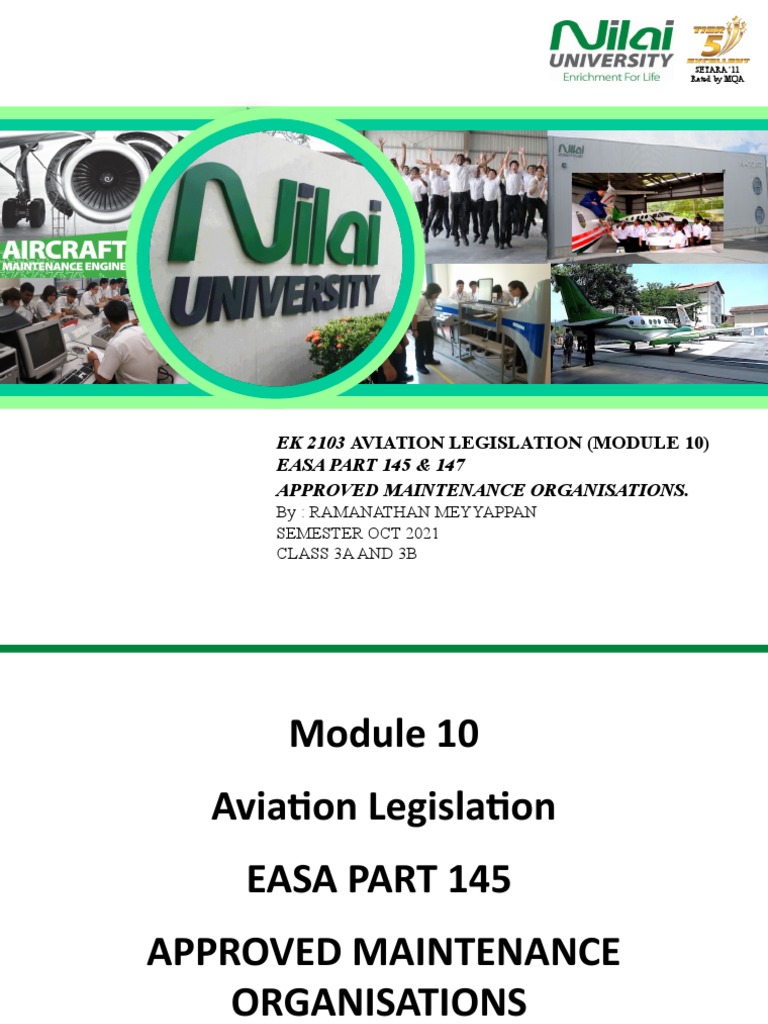 Easa Part 145 &147 | PDF