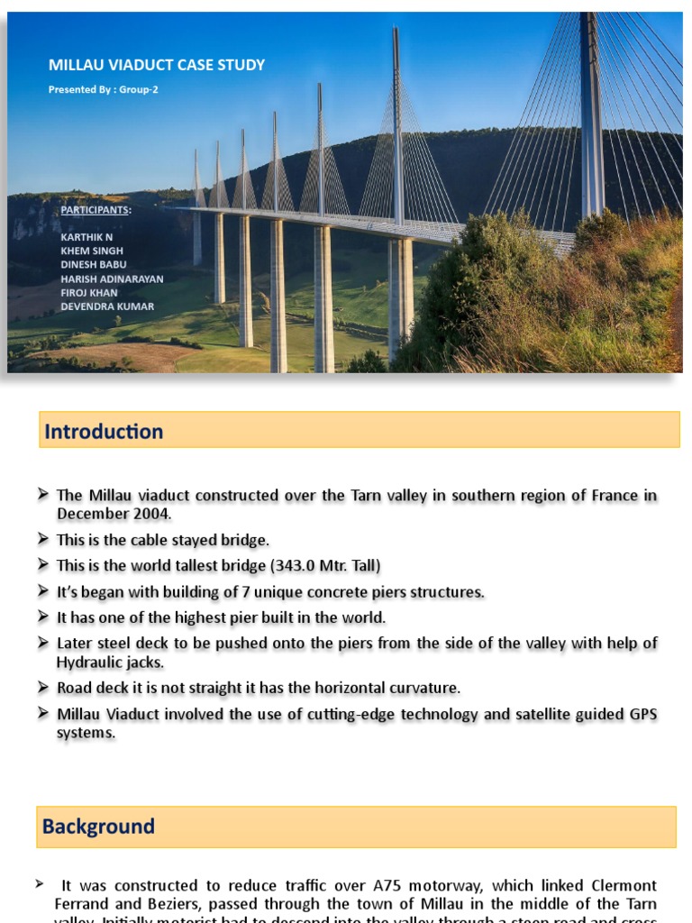 Millau Viaduct: Engineering Marvel Overview | PDF | Engineering ...