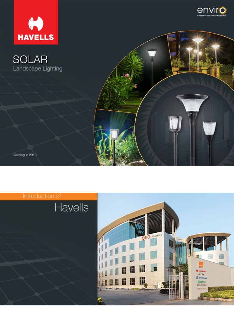 Havells Solar Lighting Catalogue 2019 | PDF