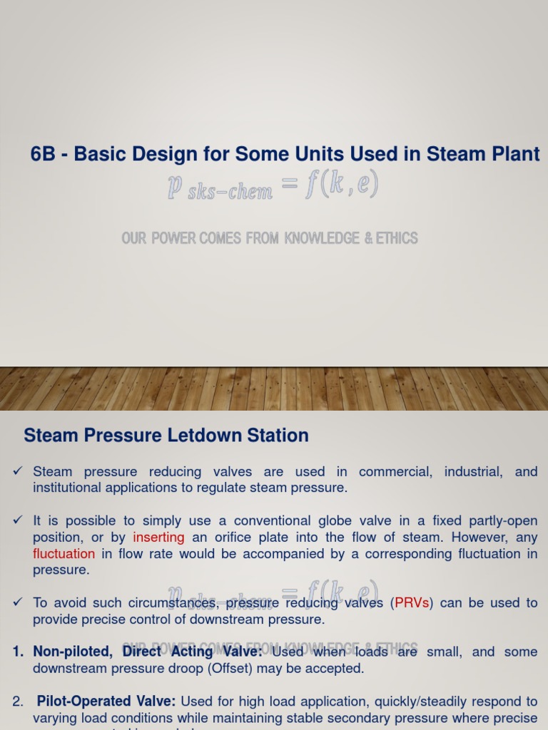 Steam Pressure Reducing Station Design | PDF | Steam | Valve