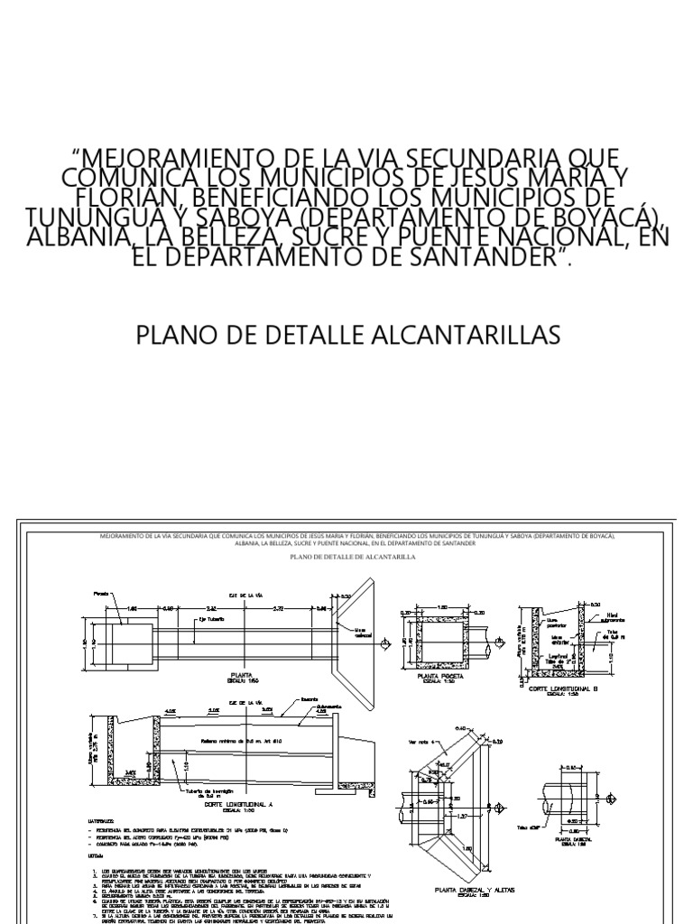 3 6 4 Plano Detalle Estructural Alcantarilla | PDF