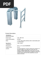 DS-K3B530X Swing Barrier Overview | PDF