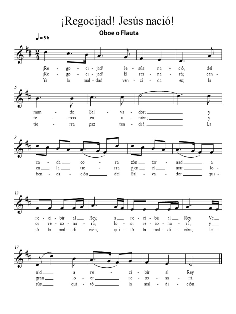 Regocijad Jesus Nacio (Instrumentos) | PDF | Música clásica ...