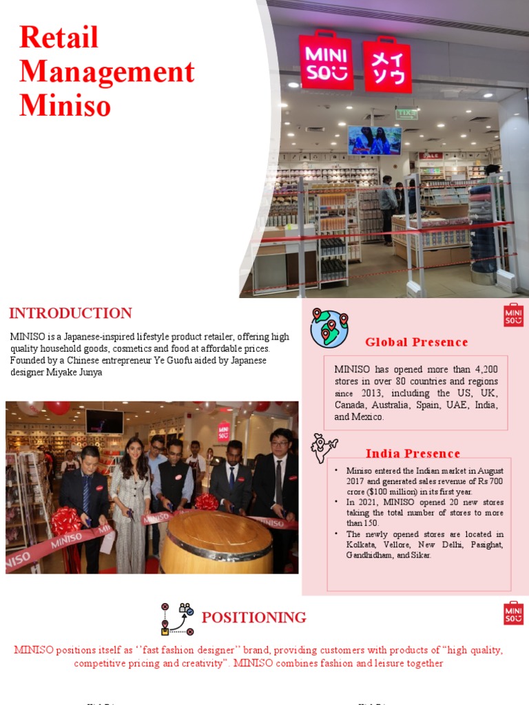 Miniso Retail Management | PDF | Retail | Brand